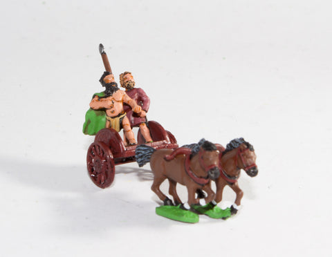 CPA2 Caledonian & Pictish: Two horse Chariot with javelinman & driver ...