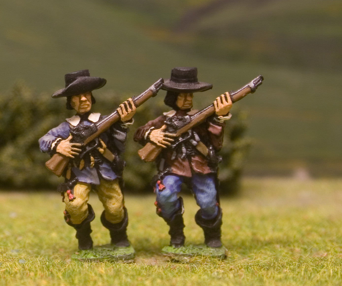 ECW3 New Model Army: Dismounted Dragoon assorted heads – Essex Miniatures