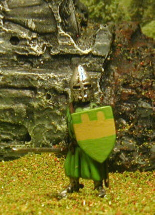 F30 Early Medieval: Dismounted Knight c.1290 in mail, coat of plates u ...