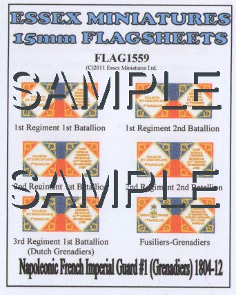 Flag 1559 Napoleonic: French Imperial Guard # 1 (Grenadiers) 1804-12 ...