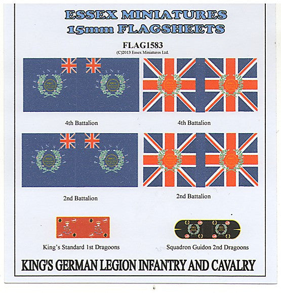 FLAG1583 King's German Legion Infantry and Cavalry – Essex Miniatures
