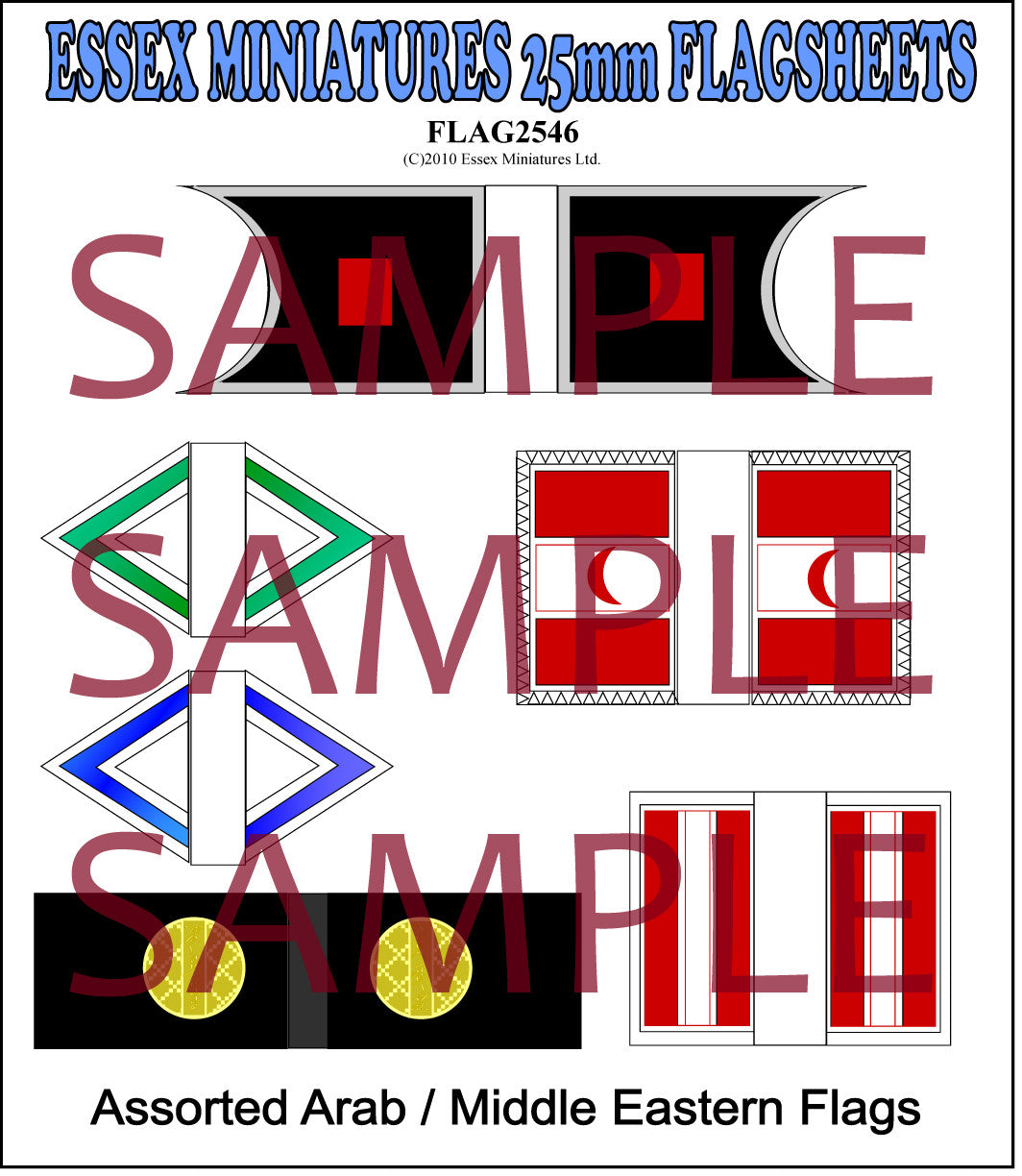 Flag 2546 Medieval: Assorted Middle Eastern/Arab Flags – Essex Miniatures